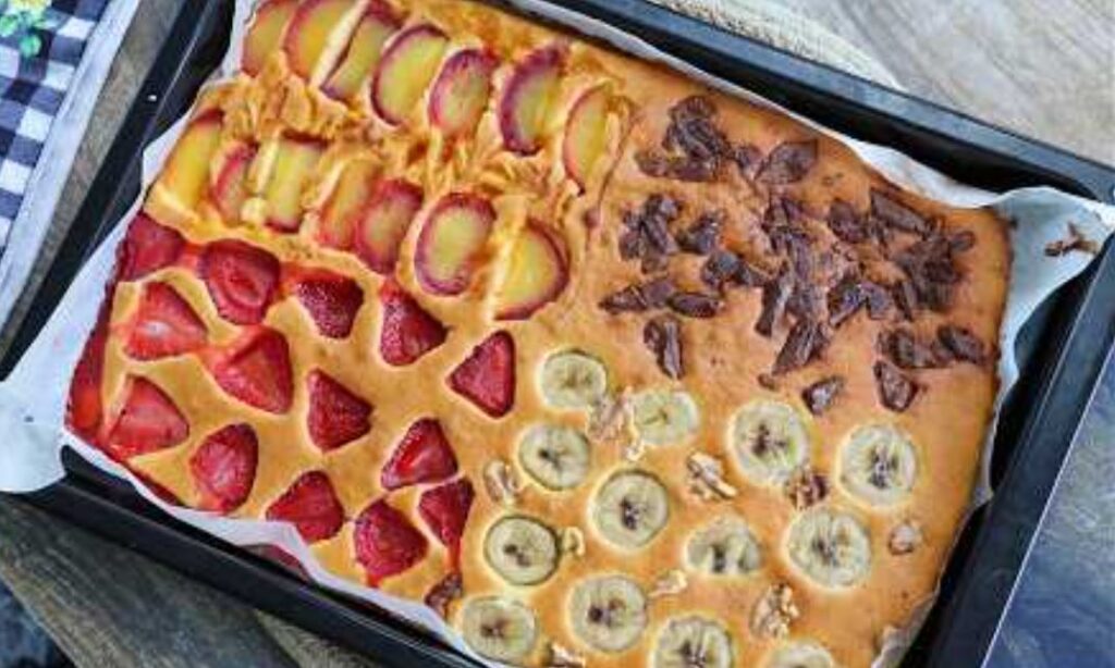 4 kolača u 1velikom plehu - Dovoljno da Nahraniš Celu Porodicu i Ostane ...