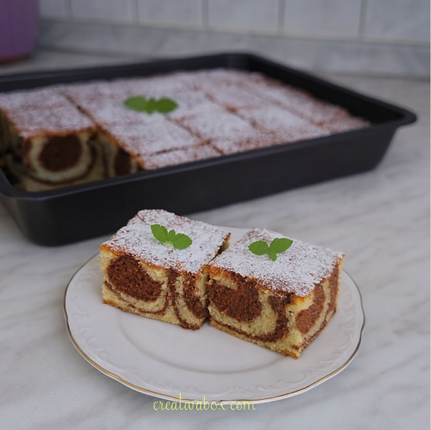 Mramorni kolač – klasični recept za sočan i mirisan kolač