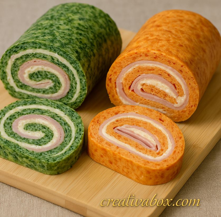 Slani rolati na dva nacina – sa spanaćem i sa kečapom, dekorativni i ...