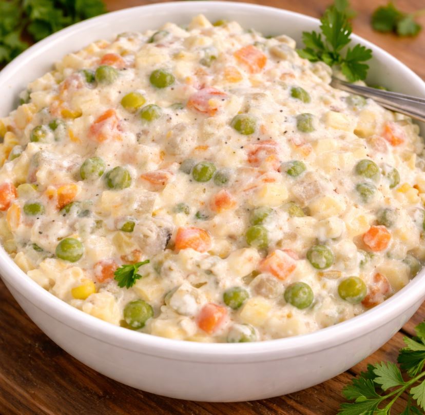 Posna ruska salata gotova za 15 minuta Kremasta salata bez jaja
